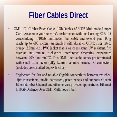 Multimode Fiber cable | PDF
