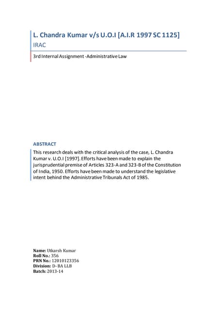 Internal aids to interpretation of law | PPT | Law
