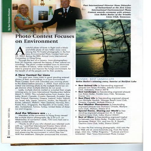 LCI Environmental Photo Contest | PDF