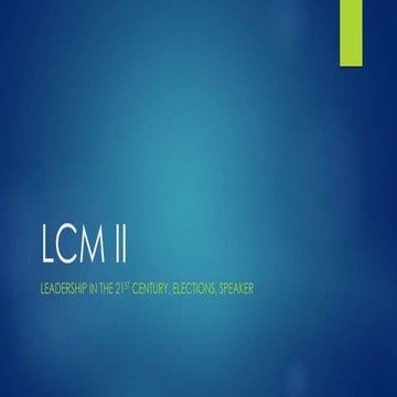 Lcm II sem 2 aiesec vub | PPTX