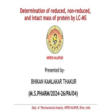 LC-MS Reduced, non reduced, and intact protein analysis .pptx