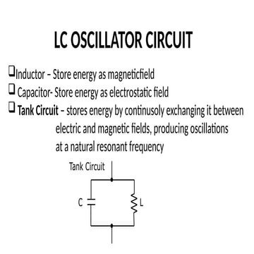 LC Oscillator.pptx this is part of electornic circuits | PPTX