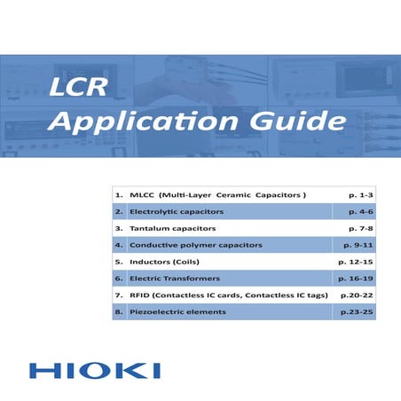 Hioki LCR Meter Application Guide | PDF