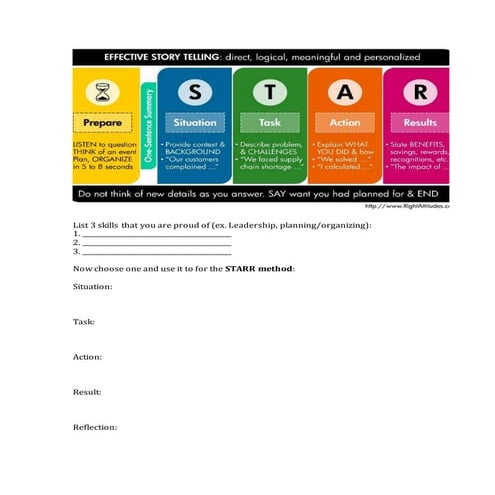 STARR Interview Handout | DOCX