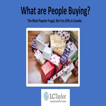 What are People Buying? | PPT