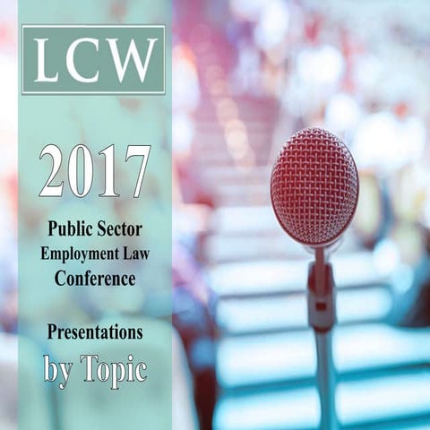 2017 LCW Conference - Presentations by topic | PDF