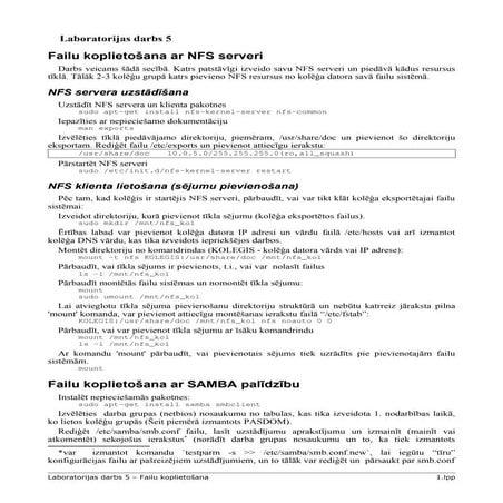 Ld 06 nfs_samba | PDF