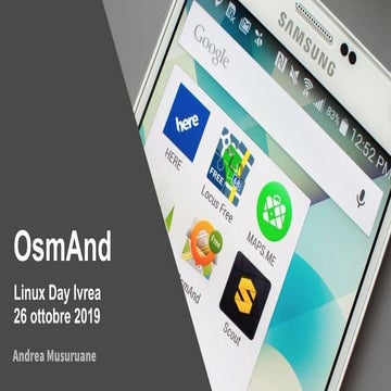 OsmAnd - Linux Day 2019 | PPT