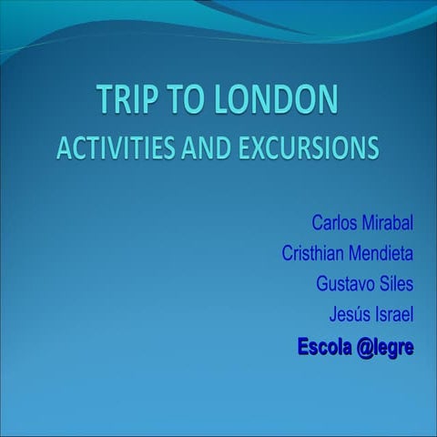 London Activities | PPT