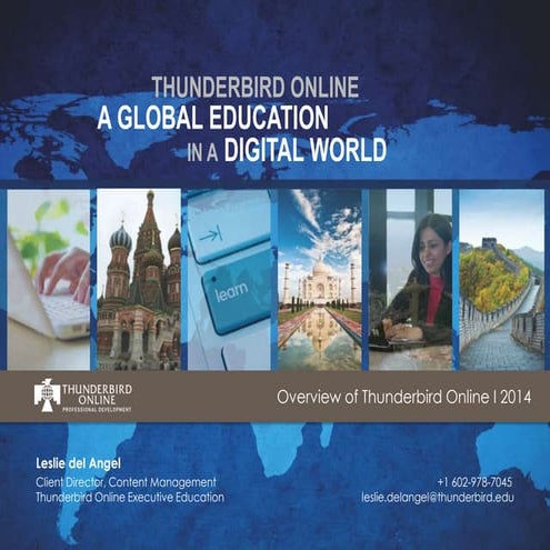 Thunderbird Online's Certificate in Global Oil & Gas Management | PDF