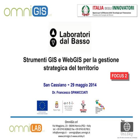 Ldb 25 strumenti gis e webgis_2014-05-29 spannicciati - 2 acquisizione ...