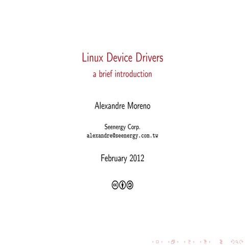 Brief Intro To Linux Device Drivers Ppt