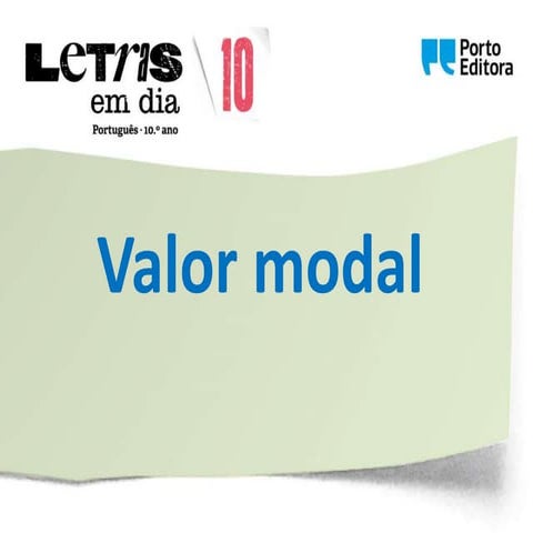 Valor modal das frases | PPTX