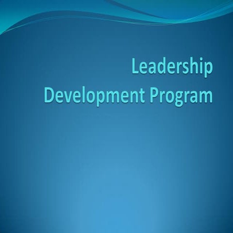 LDP Session1: Introduction | PDF | Business | Business and Finance