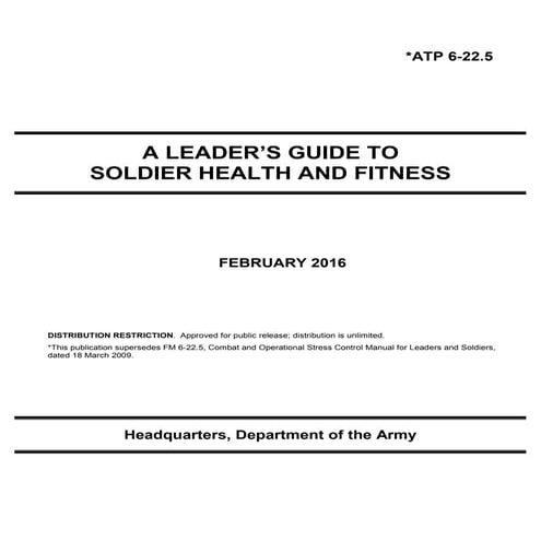 Enhancing the U.S. Army Performance Through Key Nutrition Initiatives | PDF
