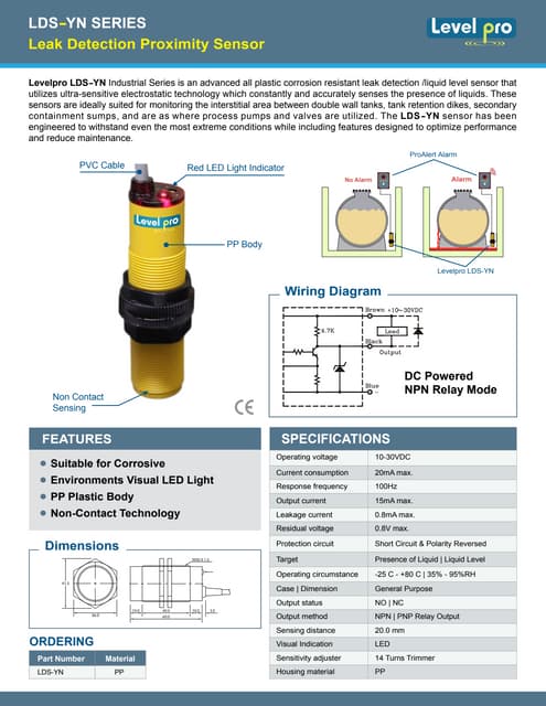 Plastic Leak Detection Sensor | PDF