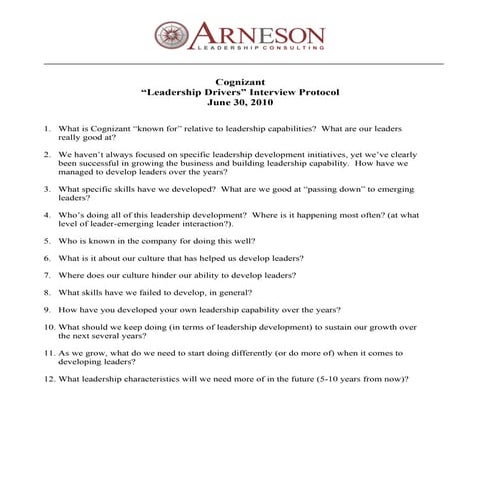 Ld strategic questions about leadership | PDF