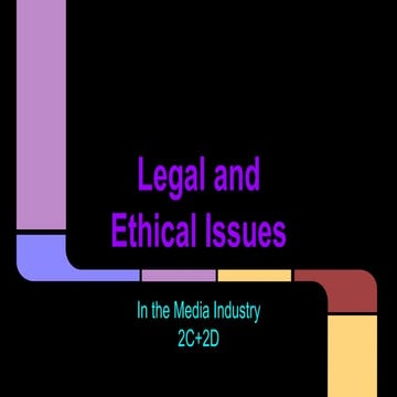 Legal and Ethical Issues | PPT