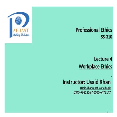 Le4-5-6_Workplace Ethics-1.pptxhhdbsgsvw w | PPT