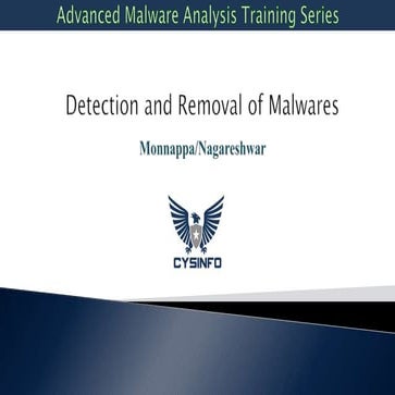 Advanced Malware Analysis Training Session1 Detection And Removal Of