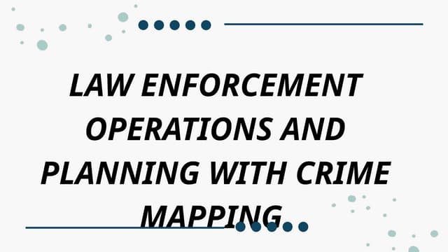 Module 1 police operational planning | DOCX