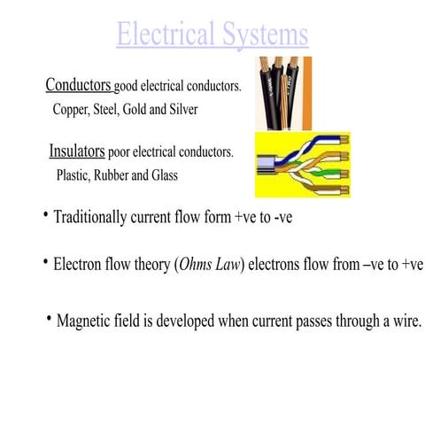 Leacture 8 electrical systems | PPT
