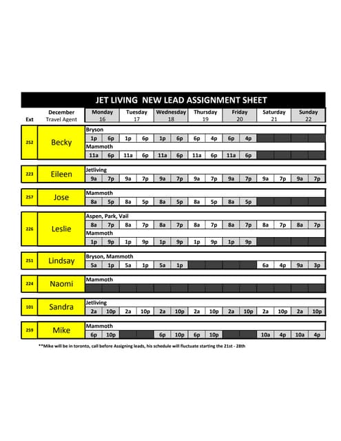 Lead schedule 6.30.14