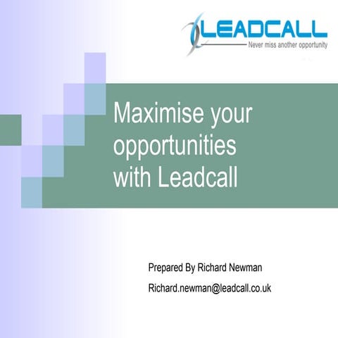IntelliLead - Presentation | PDF