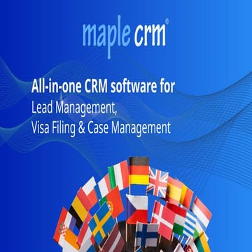 Best CRM for Immigration and Education Consultants | PPTX
