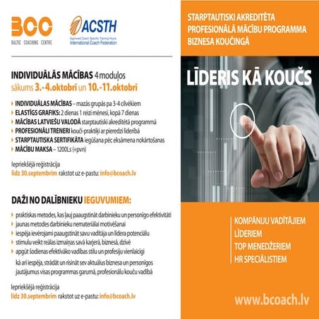 LĪDERIS KĀ KOUČS | PDF
