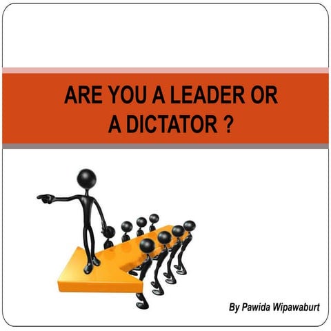 Leader Or Dictator | PPTX