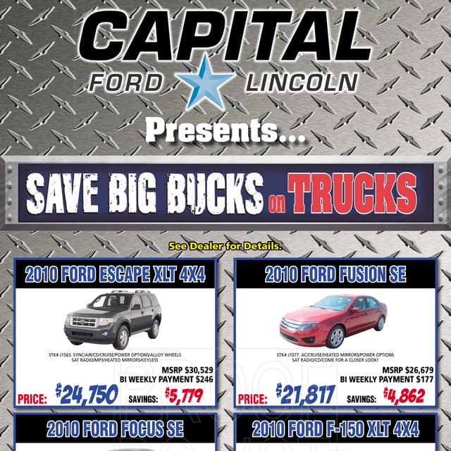 Used Regina Cars - Capital Ford Lincoln | PDF