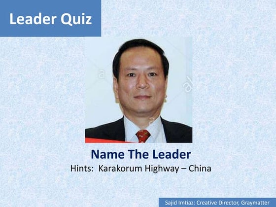 Leader Quiz | PPT