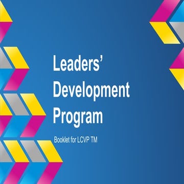 Leaders development program [eng] | PDF