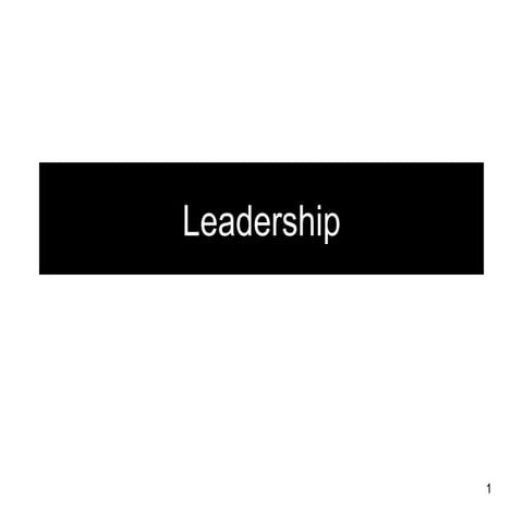 Leadership | PPT