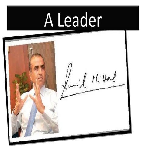 Airtel man-Sunil Bharti Mittal | PPT