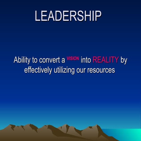 Leadership and Motivation (Basics) | PPT