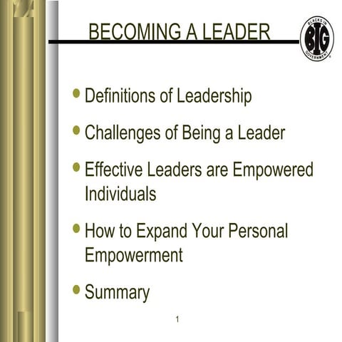 Leadership | PPT | Executive Leadership & Management | Business