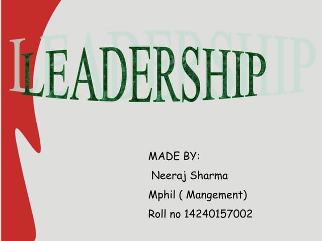 Leadership | Ppt