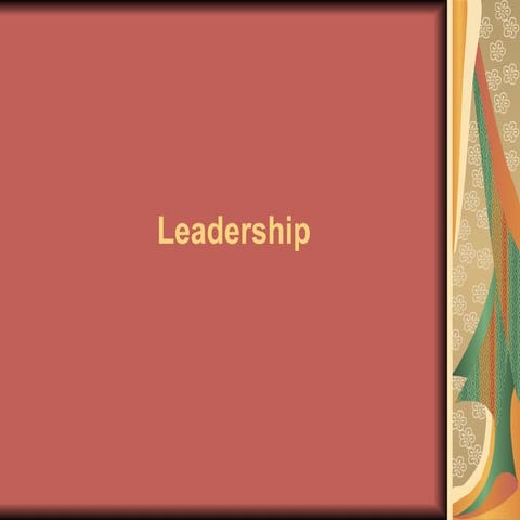 Leadership.ppt for reference, notes and study | PPT