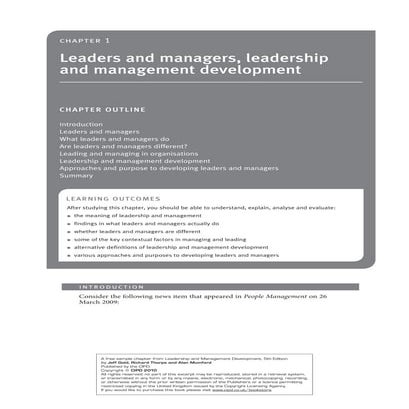 Leadership and-management-development-5th-edition---a-sample-chapter | PDF