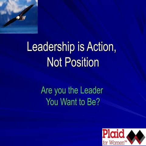 Leadership is More Than Just Being in Charge | PPT