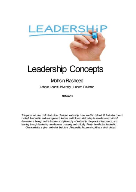 Mohsin Rasheed presentations