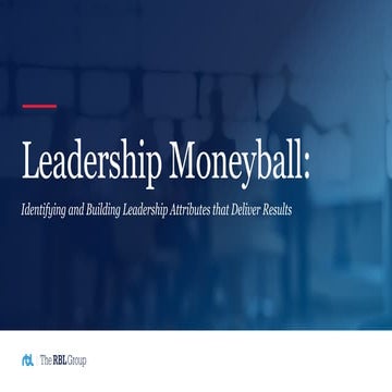 Leadership Moneyball: Identifying and Building Leadership Attributes ...