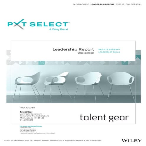 PXT Select Leadership Report sample | PDF