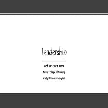 Leadership | PPTX
