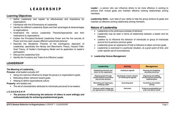 Ohio State Studies (Behavioral Theories of Leadership) | PPTX ...