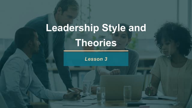 Leadership concepts and theories | PPTX