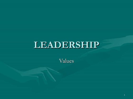 LEADERSHIP TRAINING MODULE TAGALOG VERSION | PPT