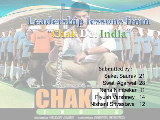 Chak De India | Organizational Development & Change Management | PPT